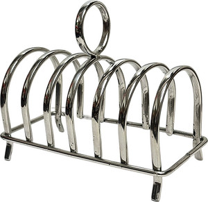 Dynore Stainless Steel Toast Rack, 6 Slice Toast Rack with Loop Handle ...