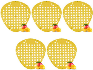 Zureni Urinal Screen Scented Anti-Splash Toilet Mat for Restroom Yellow ...