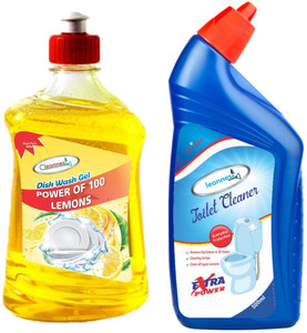 Cleannest Dish wash gel & Toilet cleaner Lavender Liquid Toilet Cleaner ...