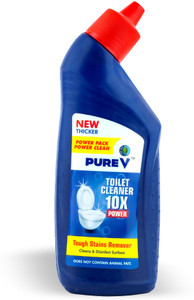 pureV Blue Coloured Toilet Cleaner For Cleaning and Disinfecting (Pack ...