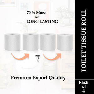 mitawa Toilet Tissue Roll Pack of 4 Toilet Paper Roll (2 Ply, 150 ...