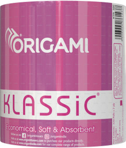 Origami Klassic Pack of 1-320 Pulls Per Roll Toilet Paper Roll Price in ...