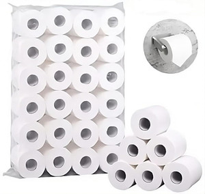 PEARSILK 4 Ply Toilet Paper Tissue Roll, Tissues Paper Rolls Pack of 24 ...
