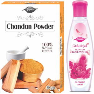 Glydex Rose Water 120ml / Chandan powder(50g) 100% Natural for face ...