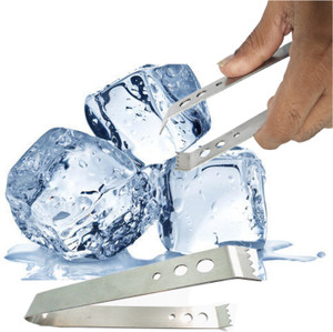 90 Degree Stainlee Steel Tong for Ice Cube Bucket Ice Tong 18 cm Ice ...