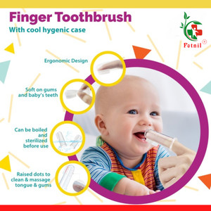 Fotnil Baby Finger Toothbrush For, Newborn Infant Ultra Soft Toothbrush ...