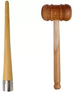 saipro Cricket Combo Wooden Mallet Hammer & Cricket Bat Grip Cone ...