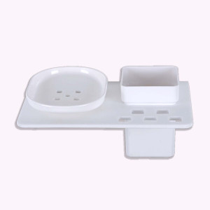 Divmit DIVMIT Acrylic Toothbrush Toothpaste Soap Dish Bathroom Stand 3 ...