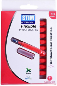 STIM Interdental Flexible Brush Size ISO - 2 For Narrow Gaps Between ...