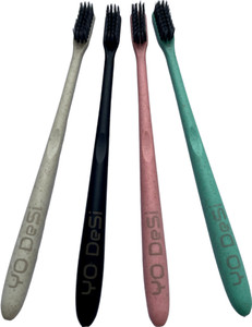 YO Desi Biodegradable Eco-Friendly Toothbrush with Charcoal infused ...