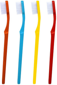 hipbrat Complete Active Toothbrush, Hard Bristles, Pack of 4. Medium ...