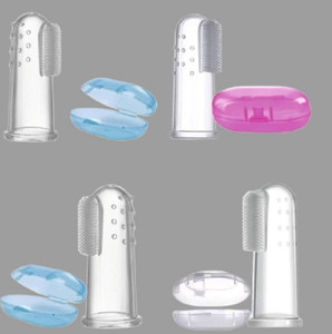 ShopCircuit Baby Silicone Finger Toothbrush with case for Easy Cleaning ...