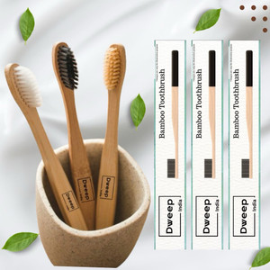Dweep India 3 Organic Bamboo toothbrush Soft Toothbrush - Buy Baby Care ...