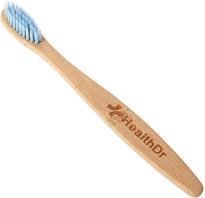 HealthDr Charcoal Activated Soft Bristles - Kids Bamboo Toothbrush, Sky ...