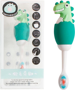 Gomzy Soft Toothbrush,Extra Microfiber Soft Bristles for 3-6 Years old ...