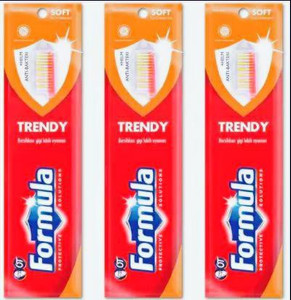 Formula TRENDY SOFT TOOTHBRUSH Soft Toothbrush (3 Toothbrushes ) Soft ...