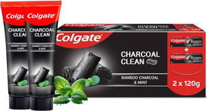 Colgate Charcoal Clean Black Gel Toothpaste, Deep Clean, Plaque Removal ...