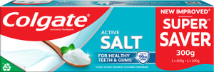 Colgate Active Salt Toothpaste with Salt and Mint, Daily Germ ...