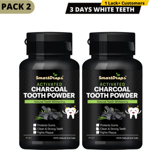 smartdrops Teeth Whitening Charcoal Powder | Gutka Stain and Yellow ...