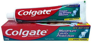 Colgate MAXIMUM CAVITY PROTECTION FRESH COOL MINT WITH AMINO POWER ...