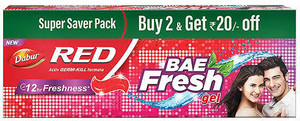Dabur RED BAE Fresh Gel ## Pack Of (150G+150G) Toothpaste - Buy Baby ...