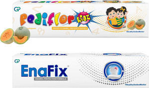 PEDIFLOR Anticavity Fluoride Melon Flavor and Fluoride-free Toothpaste ...