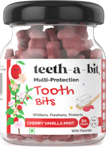 teeth-a-bit Multi-Protection Cherry Vanilla Mint Kids Tooth Bits (5-12 ...