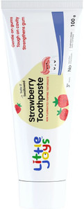 Little Joys Strawberry Flavour Toothpaste (2-5 Yrs)| Removes Germs ...