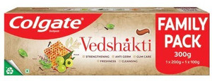 Colgate VEDSHAKTI COMPLETE AYURVEDIC 200G+100G=300G Toothpaste - Buy ...