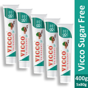 VICCO Sugar Free Toothpaste 400gm (80g x 5) Toothpaste - Buy Baby Care ...