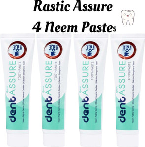 Rastic Assure Dent Neem Tulsi And Pudina Toothpaste Pack of 4 Lid.68 ...