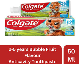 Colgate 2-5 YEARS Antiactivity Bubble Fruit Flavour for Kids Toothpaste ...