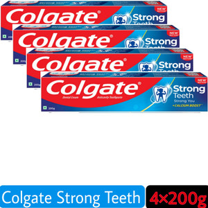 Colgate Strong Teeth ## (4x200g, Pack of 4), Cavity Protection ...