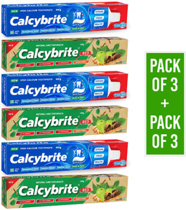 calcybrite RED Natural Care + High Calcium Toothpaste - Family Pack ...