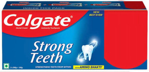 Colgate STRONG TEETH TOOTHPASTE (PACK OF 1) 300G Toothpaste - Buy Baby ...