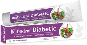 Herbodent Diabetic Toothpaste - 100g Pack of 1 | SLS & SUGAR FREE ...
