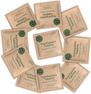 Shunyam Toothpaste Tablets Sachet (4 Tablets) | Pack of 20 Toothpaste ...