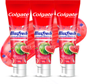 Colgate MaxFresh Watermelon Blast Tooth paste with Cooling Crystal ...