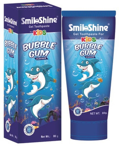 SmiloShine Unicorn Gel Toothpaste for Kids - Bubble Gum Flavor ...