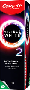 Colgate Visible White O2 for noticeably whiter teeth starting in 3 days ...