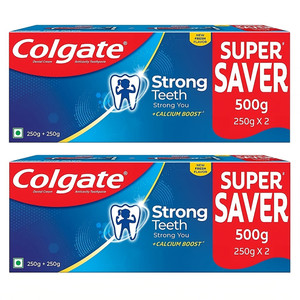 Colgate Strong Teeth, Calcium boost, Whitens Teeth, 1000g (500g x 2 ...