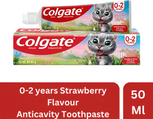Colgate 0-2 YEARS Antiactivity Strawberry Flavour for Kids Toothpaste ...