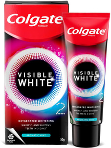 Colgate Visible White O2, Teeth Whitening Toothpaste, Aromatic Mint ...