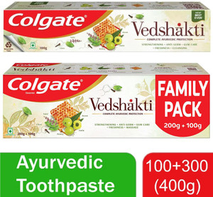 Colgate Swarna Vedshakti Ayurvedic (Pack of 2) 100+300g Toothpaste ...