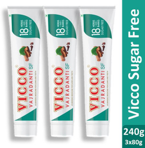 VICCO Sugar Free Toothpaste 240gm (80g x 3) Toothpaste - Buy Baby Care ...