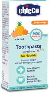Chicco Mixed Fruit Flavour 1-6Y Baby, Preservative Free Toothpaste ...