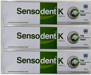 sensodent K pain fast relief pack of 3 (125*3) Toothpaste - Buy Baby ...