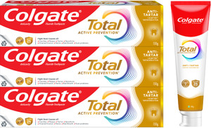 Colgate Total Anti-Tartar, Anti-Germ Tooth Paste, 1.5x Better Tartar ...