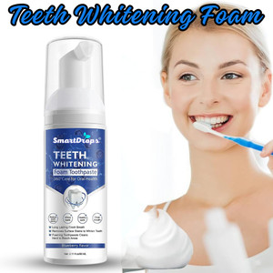 smartdrops Teeth Whitening Foam Toothpaste Mousse with Deeply Clean ...