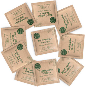 Shunyam Toothpaste Tablets Sachet (4 Tablets) | Pack of 50 Toothpaste ...